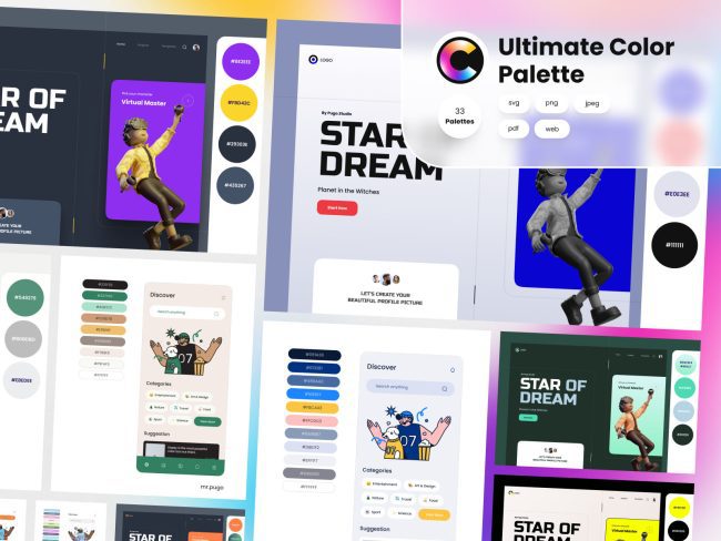 Ultimate FREE Color Palette Bundle - Notion Expert, Digital Creator ...